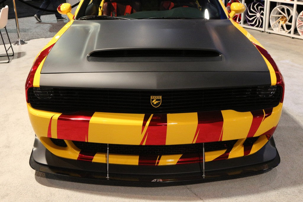 Dodge Challenger Demon/ Hellcat Widebody Carbon Fiber Front Wind Split ...