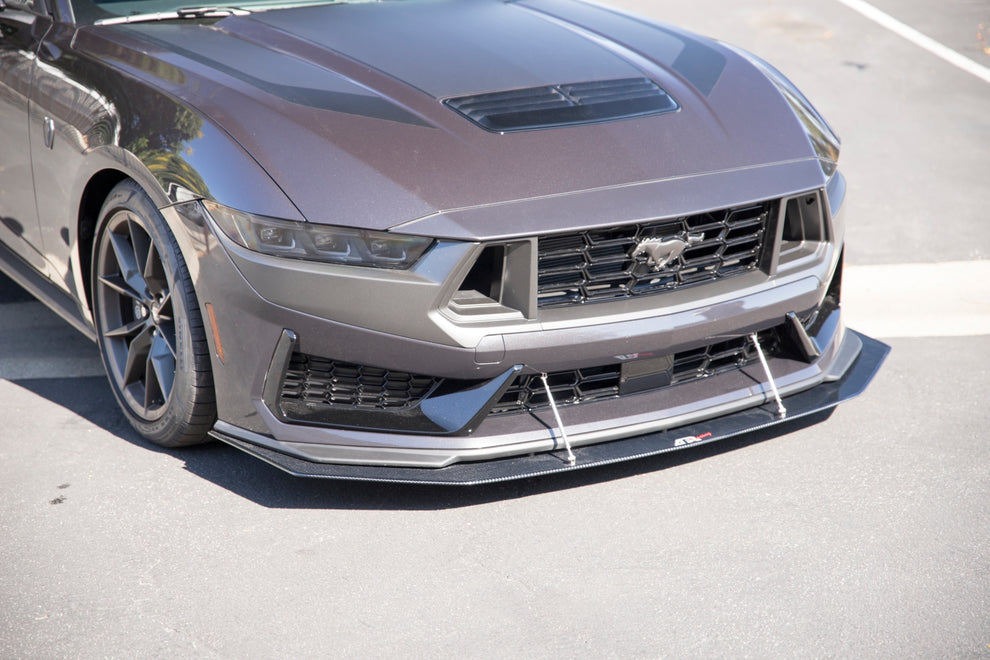 Ford Mustang Carbon Fiber Dark Horse Base Front Wind Splitter 2024 - 2 ...