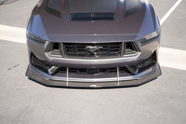 Ford Mustang Carbon Fiber Dark Horse Base Front Wind Splitter 2024 - 2 ...