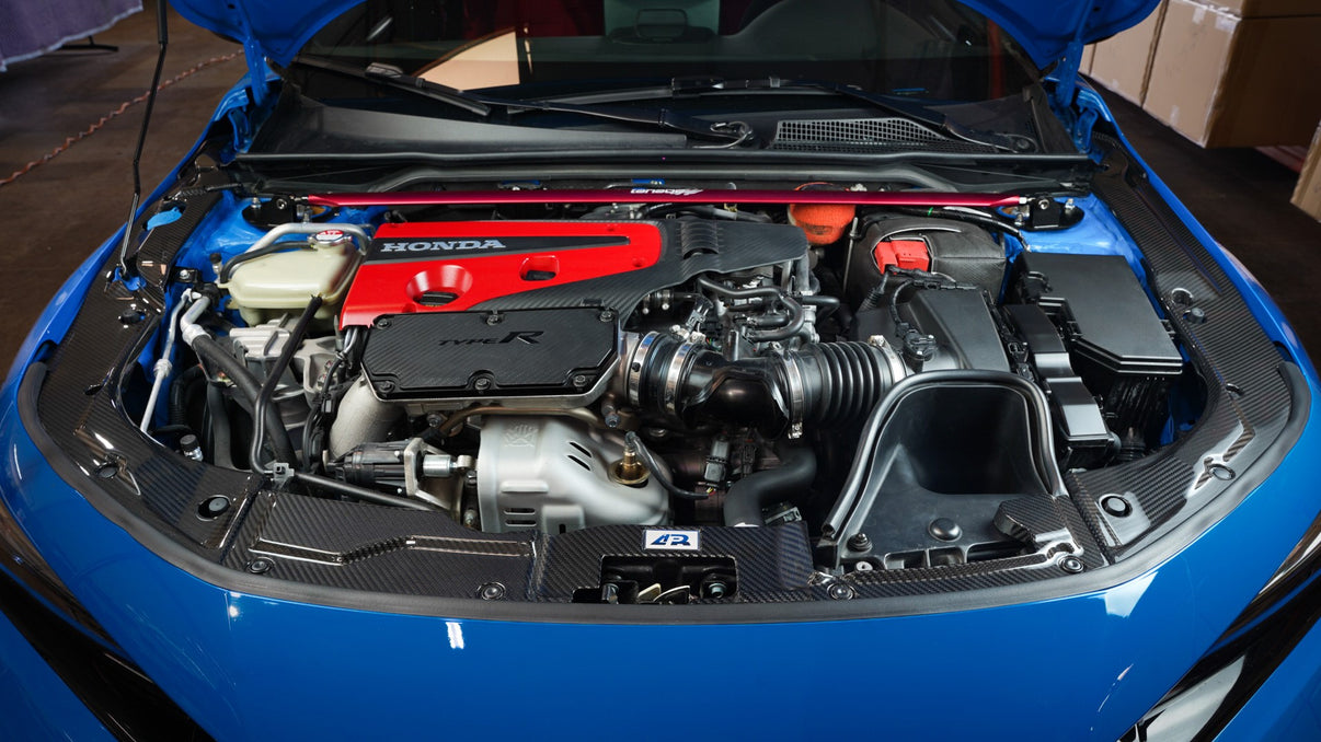 Carbon Fiber Honda FL5 Civic Type R Carbon Fiber Radiator Cooling Plat ...