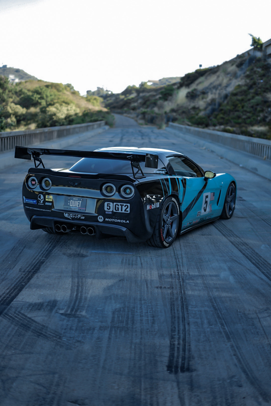 Chevrolet Corvette C6 / C6 Z06 GTC-500 Carbon Fiber Adjustable Wing ...