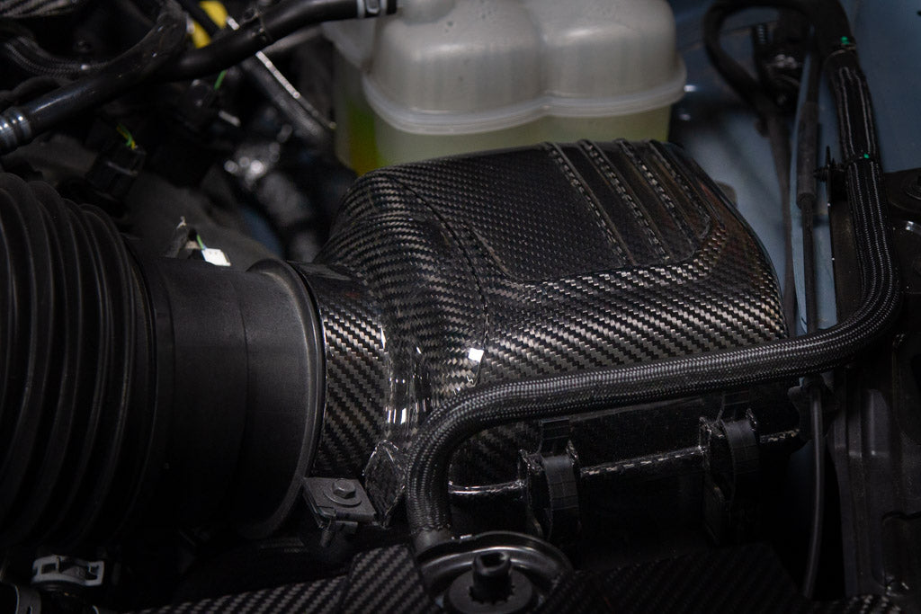 Carbon Fiber Ford Mustang S650 Dark Horse Intake Box Top Cover 2024 ...