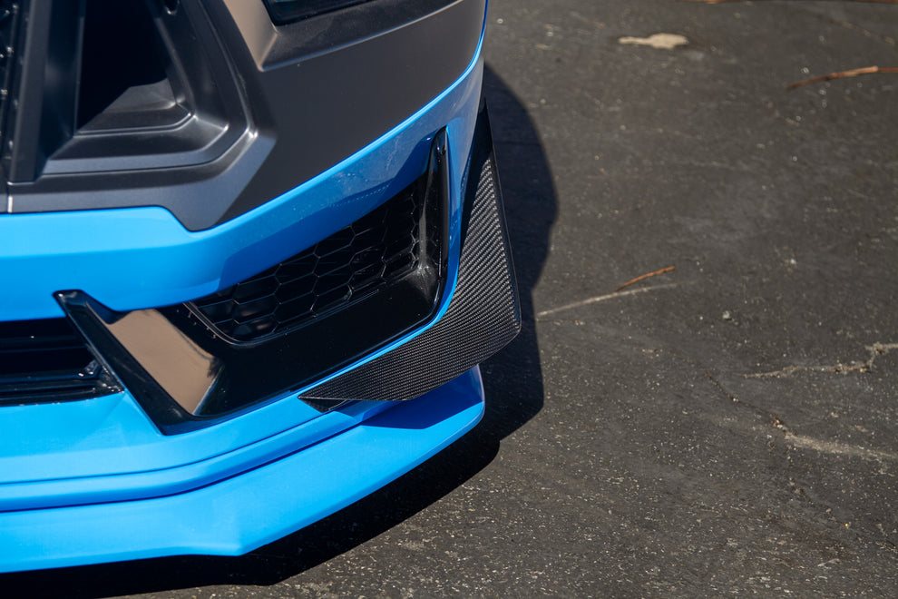 Ford Mustang S650 Carbon Fiber Dark Horse Front Bumper Canards 2024 ...