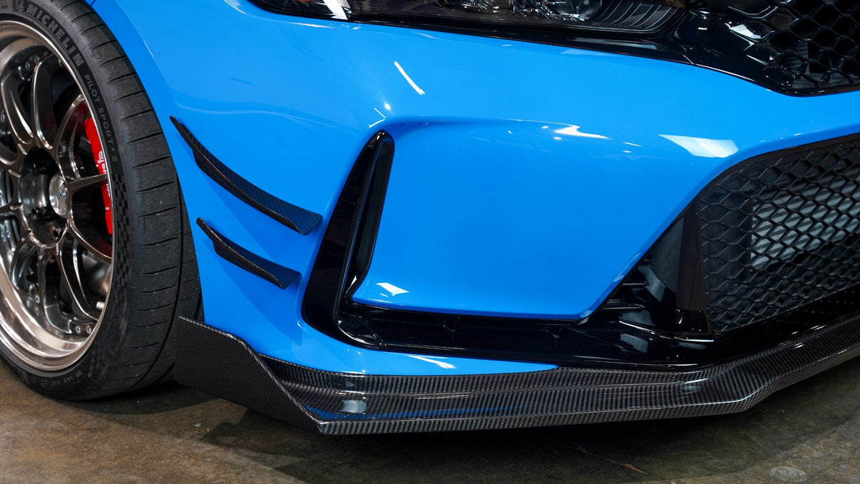 Honda FL5 Civic Type R Carbon Fiber Front Bumper Canards 2023 - Curren ...