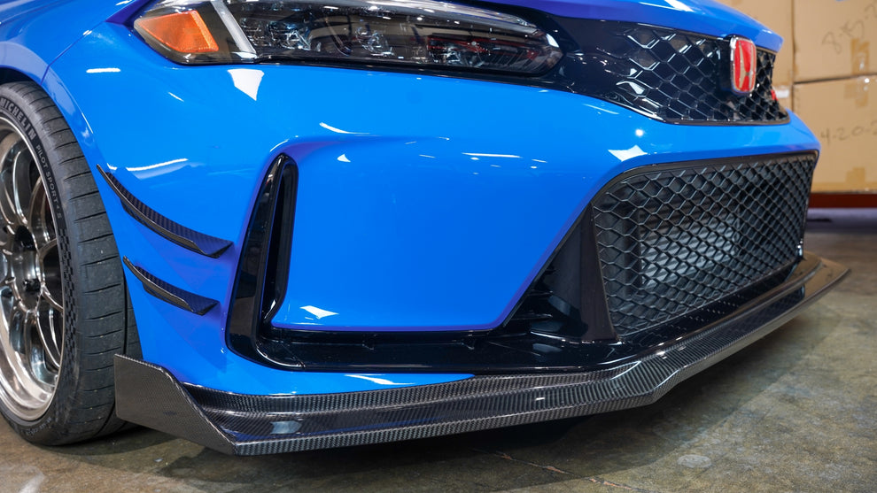 Honda FL5 Civic Type R Carbon Fiber Front Bumper Canards 2023 - Curren ...