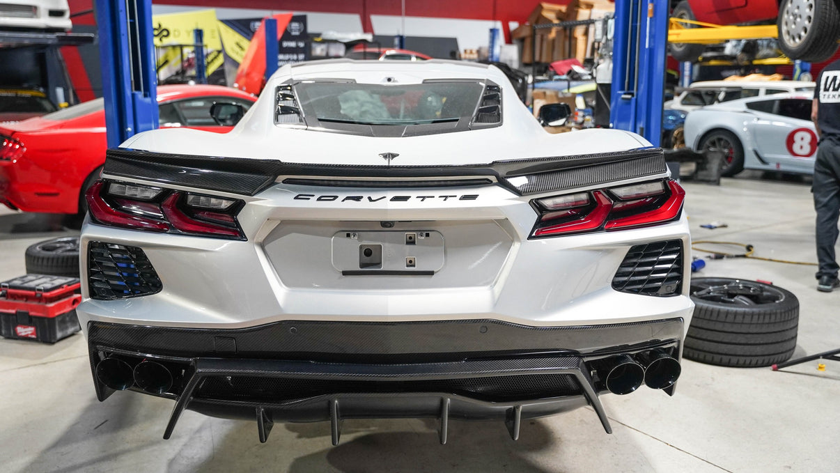 Chevrolet Corvette C8 Carbon Fiber Rear Spoiler Delete – APR Performance