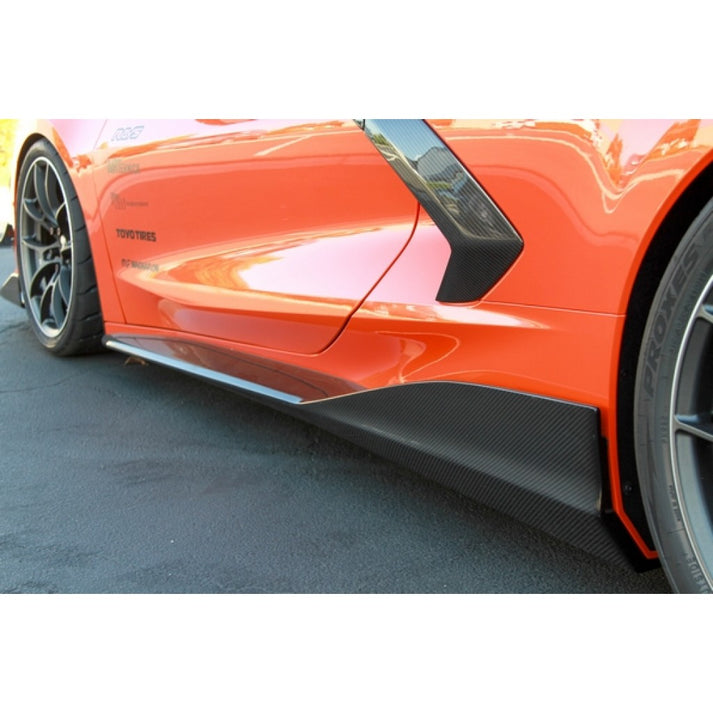 GARAGE SALE - Chevrolet Corvette C8 Carbon Fiber Side Rocker Extension ...